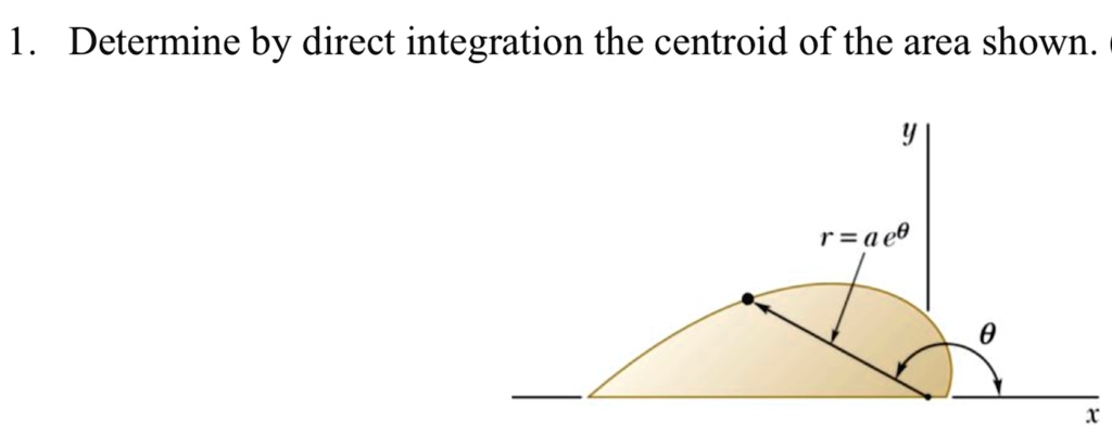 1 determine by direct integration the centroid of the area shown rae 85434