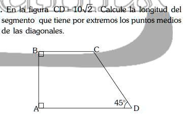 SOLVED: AYUDA XFAVOR COY CORONITA En la figura CD = 10v2 Calcule la ...