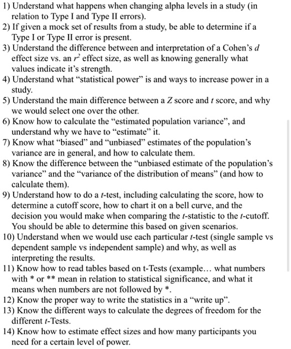 SOLVED:1) Understand what happens when changing alpha levels in a study ...