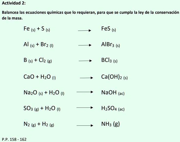 SOLVED: me explican por favor. Tema: Identificación de cambios químicos ...