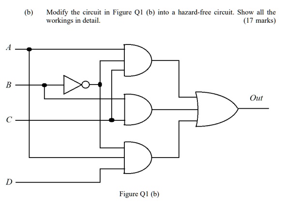 SOLVED: Modify the circuit in Figure, explaining the workings in detail ...