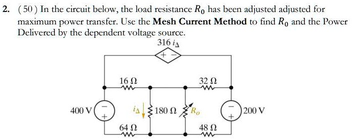 SOLVED: a. (20) OPEN CIRCUIT CASE - Draw a Diagram; Identify Variables ...