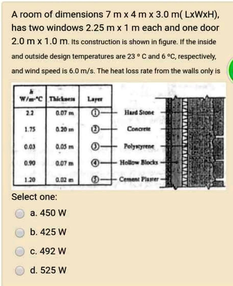 VIDEO solution: A room of dimensions 7m x 4m x 3.0m (LxWxH) has two ...