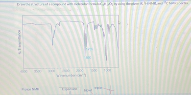 SOLVED: Draw the structure of a compound with molecular formula C3H4O3 ...