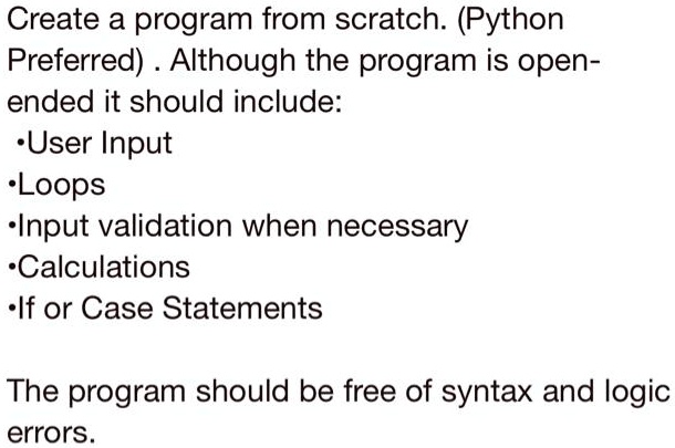 SOLVED: create a part two to this original program that was created. (I ...