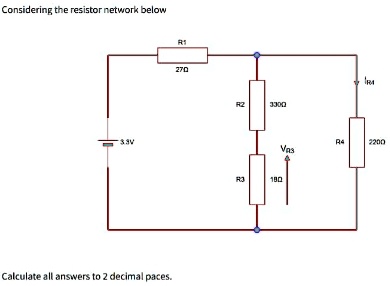 considering the resistor network below calculate all answers to 2 decimal paces awhat is ...