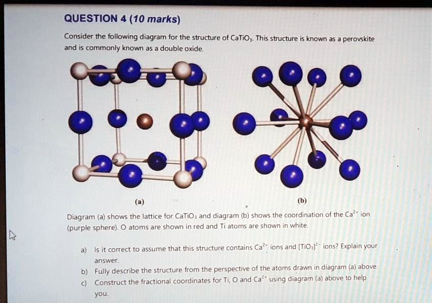 QUESTION 4 (10 marks) Consider the following diagram for the structure ...