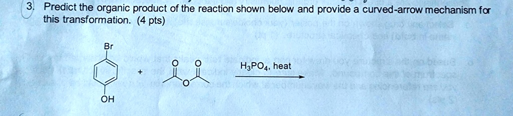 SOLVED: Predict the organic product of the reaction shown below and ...
