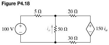 SOLVED: a) Use the Thevenin equivalent to calculate the power delivered by the dependent voltage ...