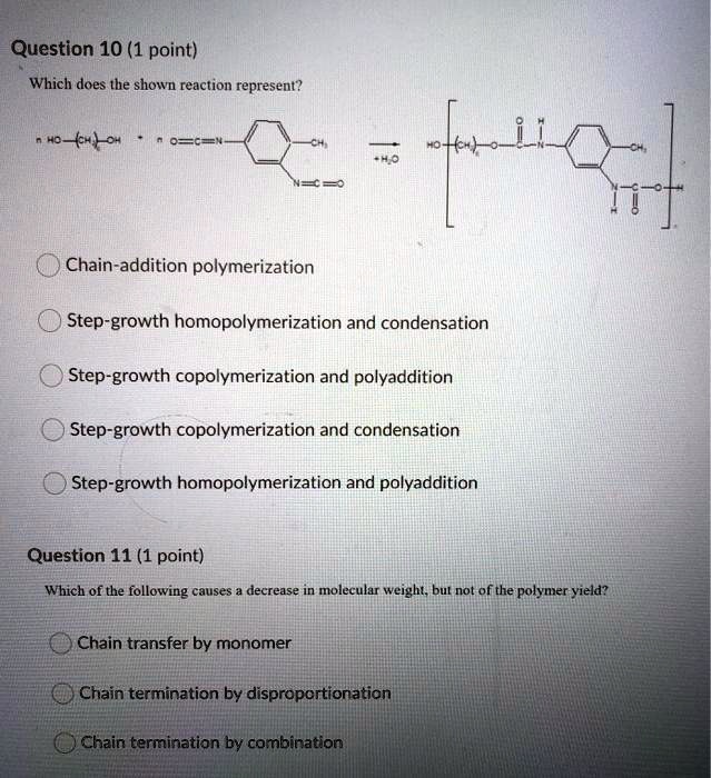 question 10 1 point which does the shown reaction represent 44ko4 chain ...