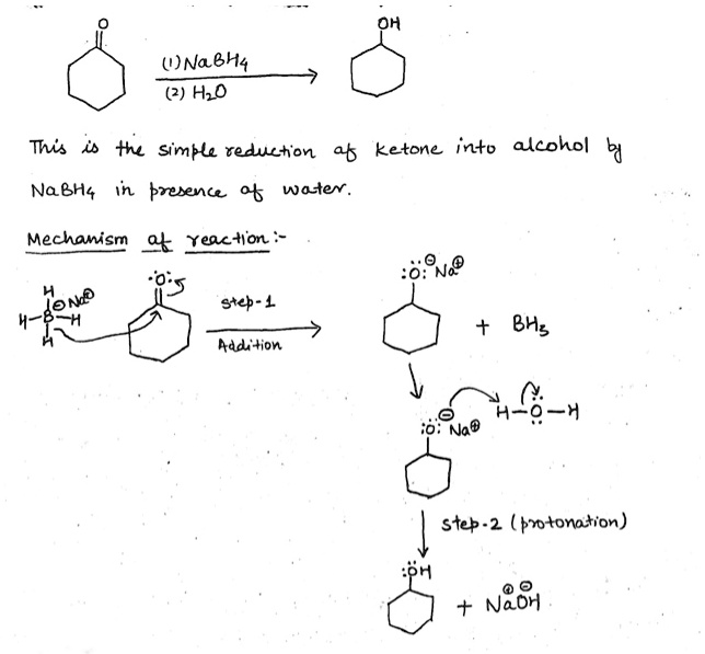 qnabh4 2 hzo this th simkle reducton ketone into alcohol 46 2 na bhg in ...
