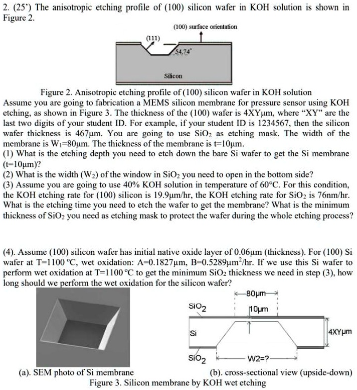 The thickness of the (100) wafer is still 467 um. Please ignore the "XY ...
