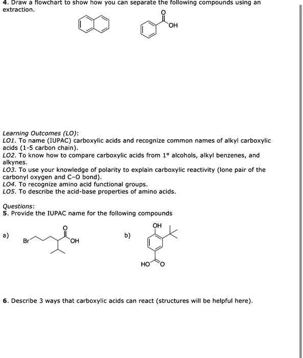 SOLVED: Draw a flowchart to show how you can separate the following ...