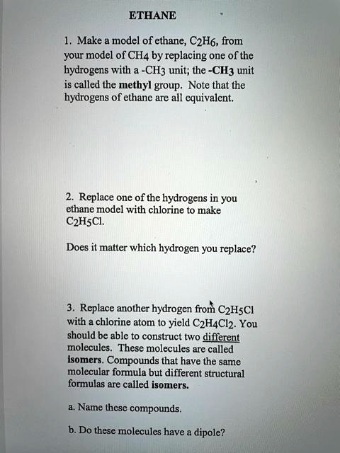 Ethane Molecular Formula C2h6 Has Bonds