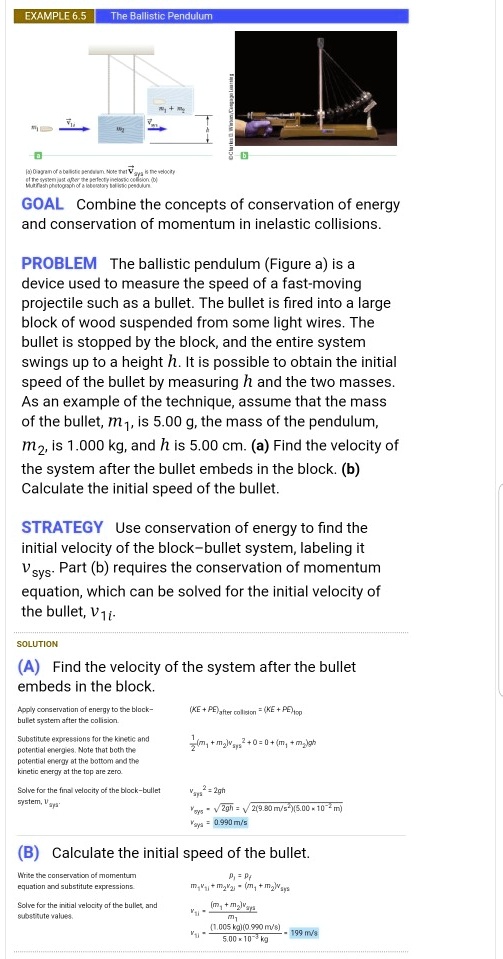SOLVED: The Ballistic Pendulum Koenig and Atwood Gear GOAL: Combine the ...