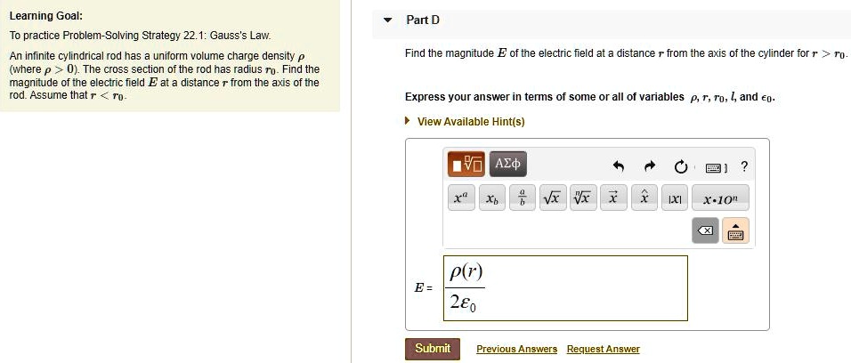 learning goal to practice problem solving strategy 221 gausss law an ...