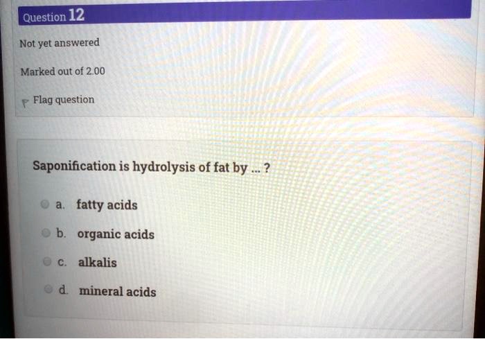 SOLVED: Question 12 Not yet answered Marked out of 2 00 Flag question ... SOLVED: Question 12 Not yet answered Marked out of 2 00 Flag question ...