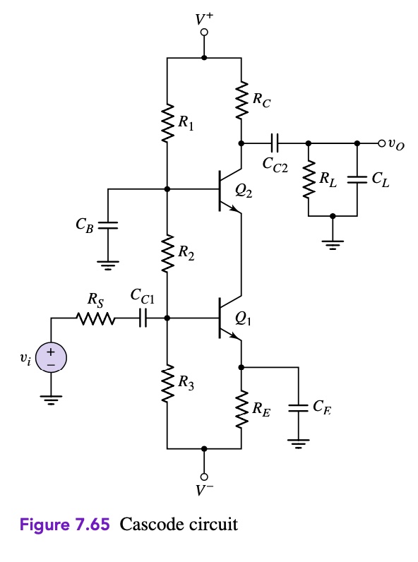 SOLVED: Draw the small-signal circuit of the cascode. Make sure to include all parasitic ...