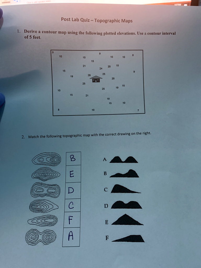 help me please this my geo hw post lab quiz topographic maps derive ...