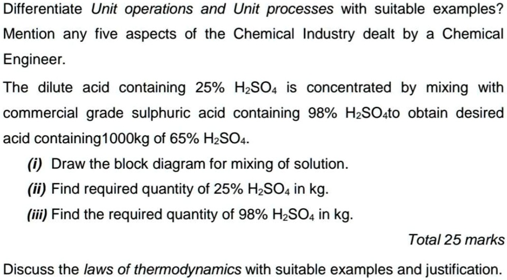 SOLVED: Differentiate Unit operations and Unit processes with suitable ...
