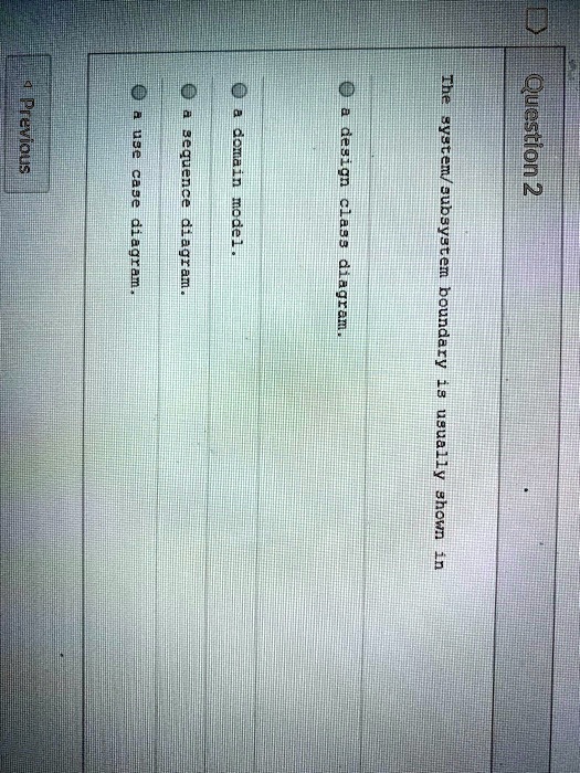 SOLVED: Previous use case diagram, sequence diagram, domain model, and ...