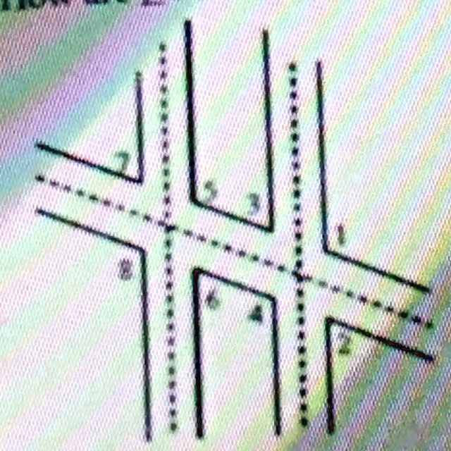 this diagram of airport runway intersections shows two parallel runways ...