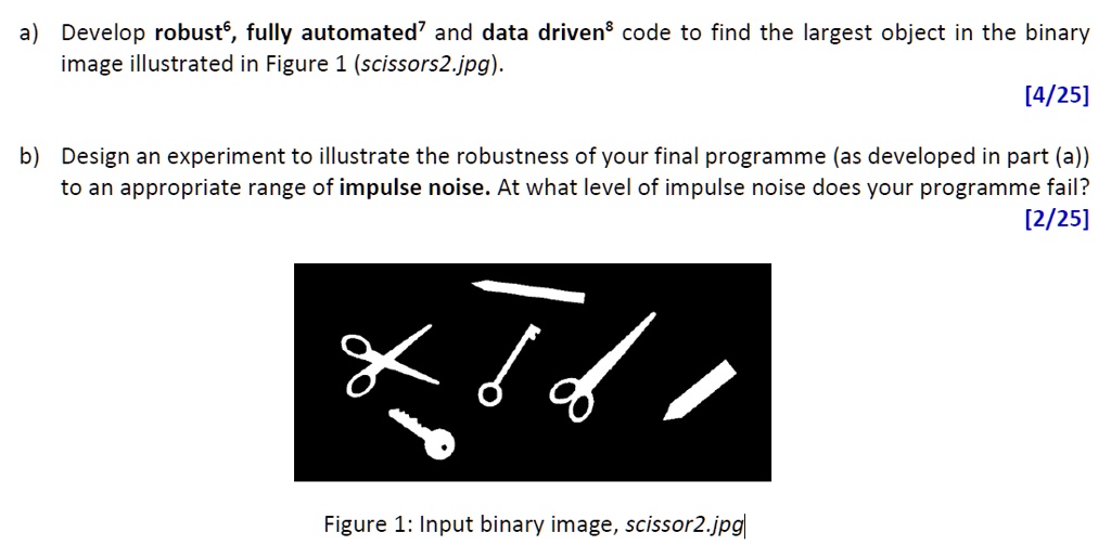 a) Develop robust, fully automated and data driven code to find the ...
