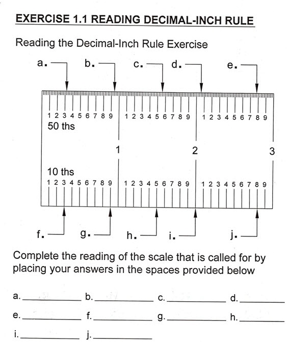 SOLVED EXERCISE 1 1 READING DECIMAL INCH RULE Reading The Decimal Inch SOLVED EXERCISE 1 1 READING DECIMAL INCH RULE Reading The Decimal Inch