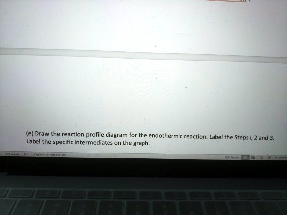 e draw the reaction profile diagram for the endothermic reaction label ...