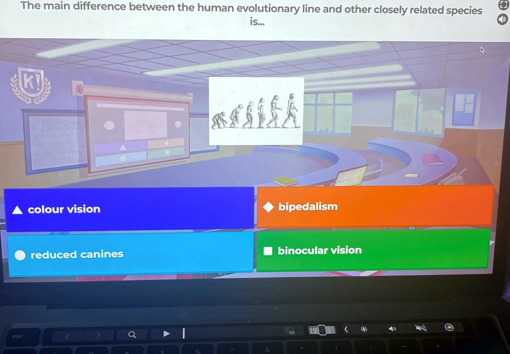 The main difference between the human evolutionary line and other ...
