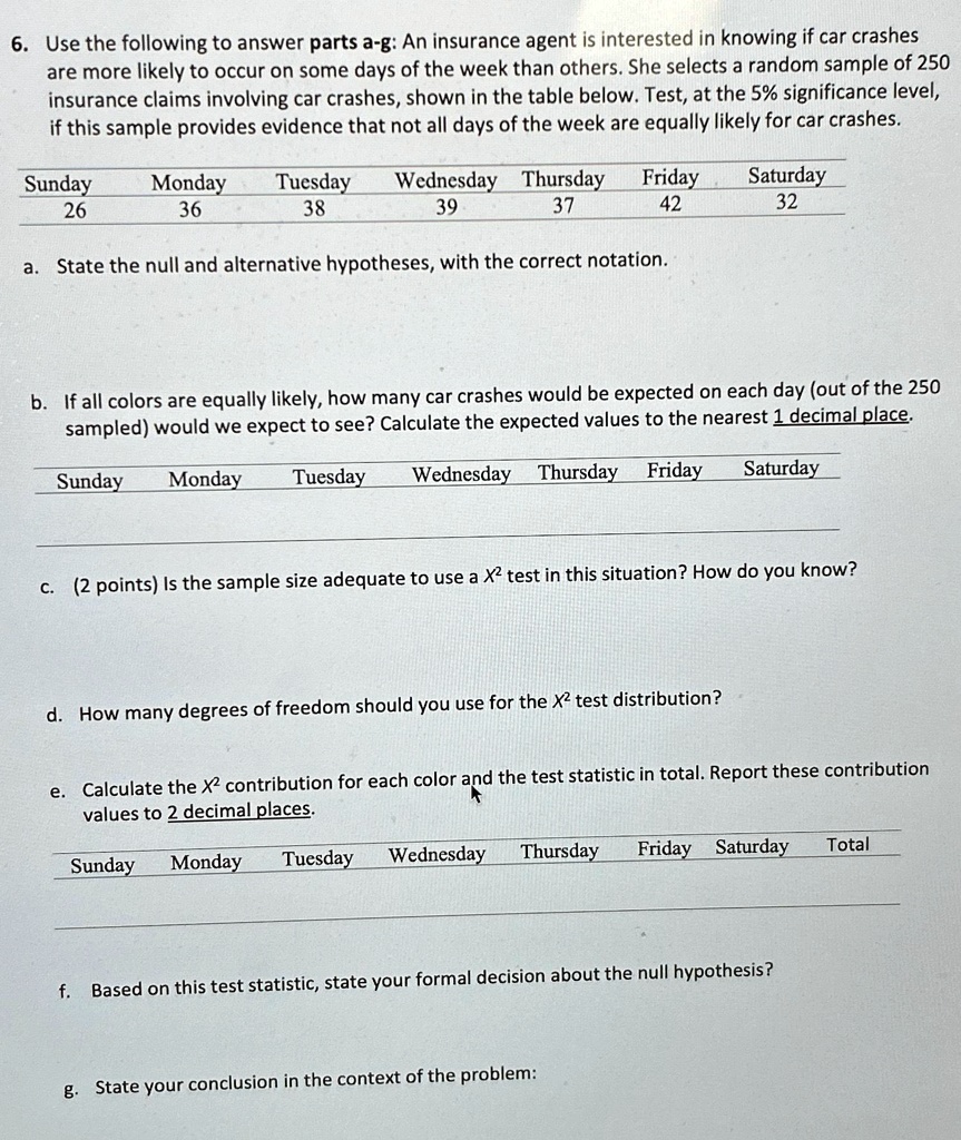 SOLVED: The text provided is a table and a set of questions related to a statistical analysis of ...