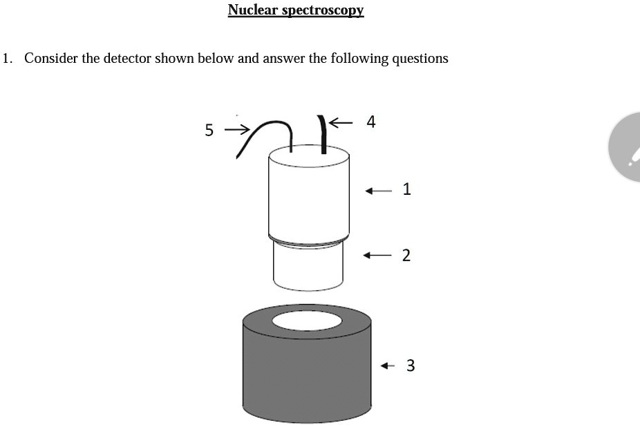 Nuclear spectroscopy 1. Consider the detector shown below and answer the following questions ? 4 ...