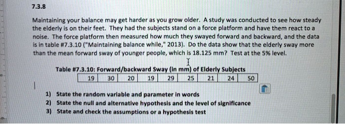 SOLVED: 7.3.8 Maintaining your balance may get harder as You grow older ...
