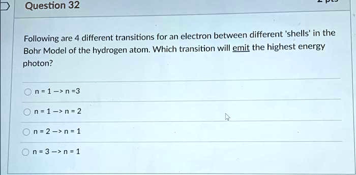 SOLVED: Question 32 Following are 4 different transitions for an ...