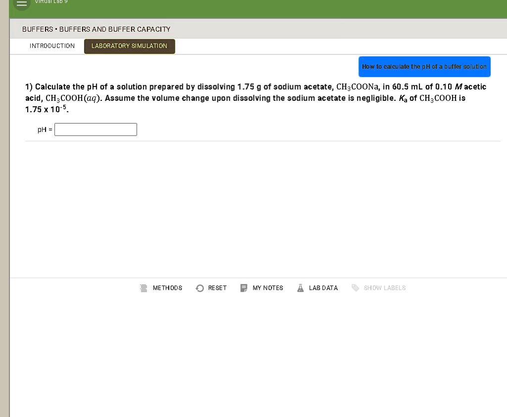 buffers buffers and buffer capacity introduction laboratory simulation ...