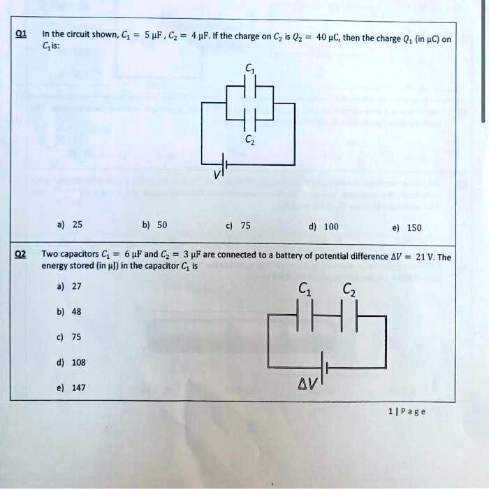 Solved Texts Q1 In The Circuit Shown G 5f And C 4f If The
