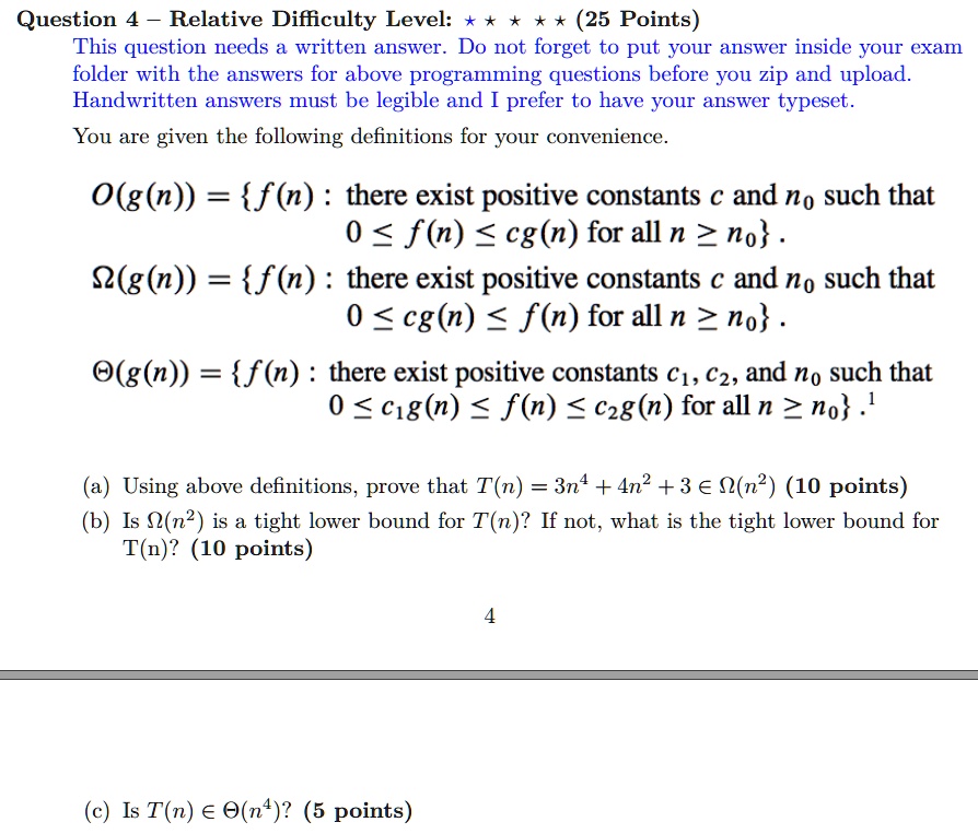 SOLVED: You are given the following definitions for your convenience. (a) Using the above ...