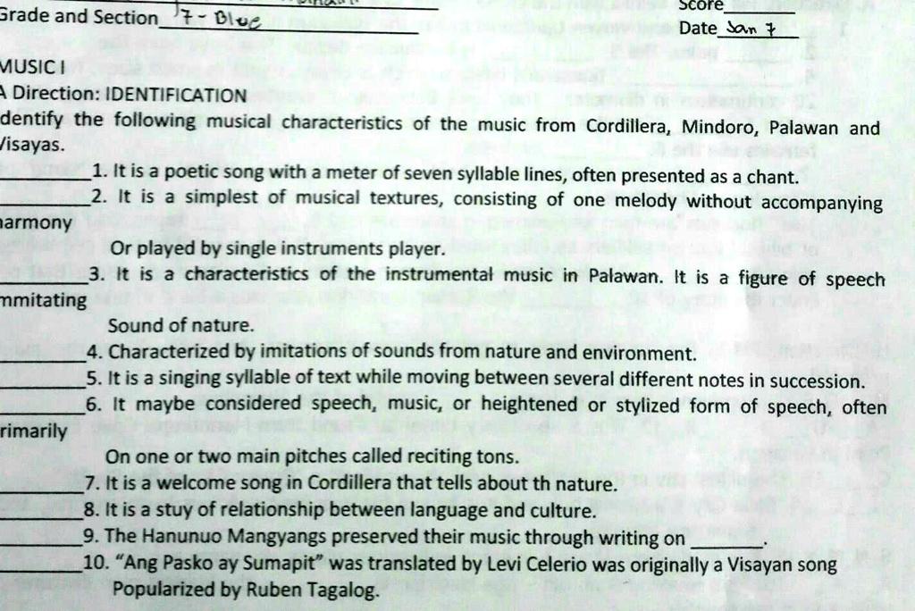 a direction identificationidentify the following musical ...