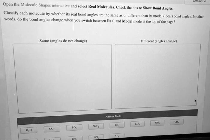 SOLVED: aftcmpt Open the Molecule Shapes interactive and seleet Real ... SOLVED: aftcmpt Open the Molecule Shapes interactive and seleet Real ...