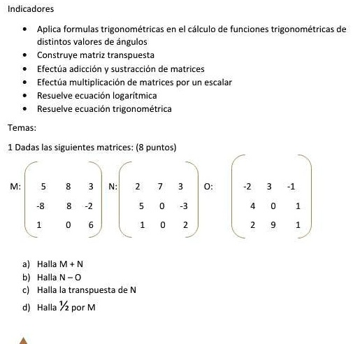 SOLVED: quien puede ayudar es urgente Indicadores Aplica formulas ...