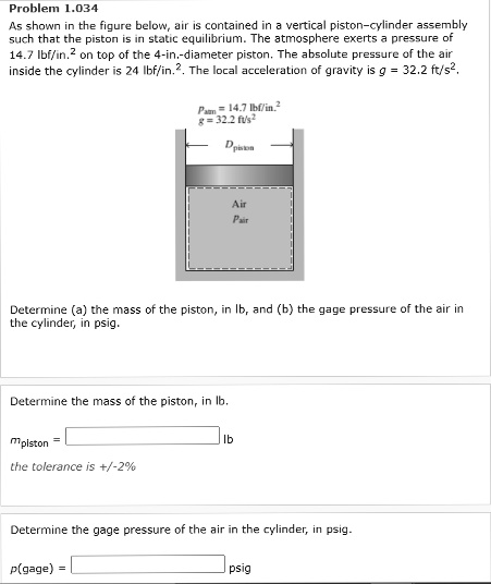 Problem 1.034 As shown in the figure below, air is contained in a ...