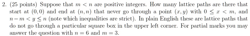 SOLVED: (25 points) Suppose that m are positive integers. How many ...