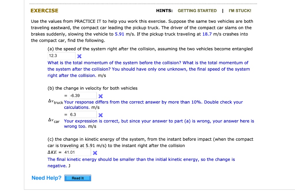 SOLVED: EXERCISE HINTS: GETTING STARTED TM STUCKI Use the values from PRACTICE IT to help You ...