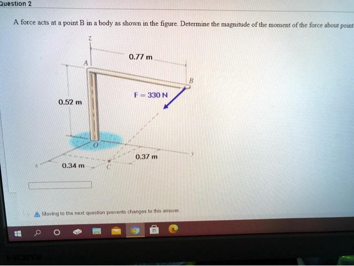 a force acts at a point b in a body diagram as shown in the figure ...