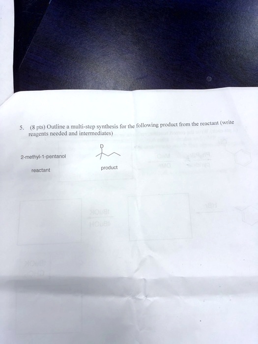 SOLVED: (8 pLs) Outline multi-step synthesis for the following product ...