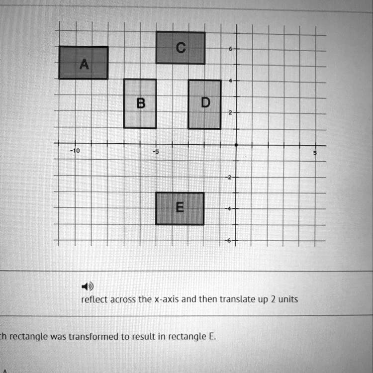 SOLVED: 'Determine which rectangle was transformed to result in ...