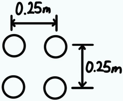 SOLVED: In 3 Phase, equally spaced 5m (horizontal phase spacing ...