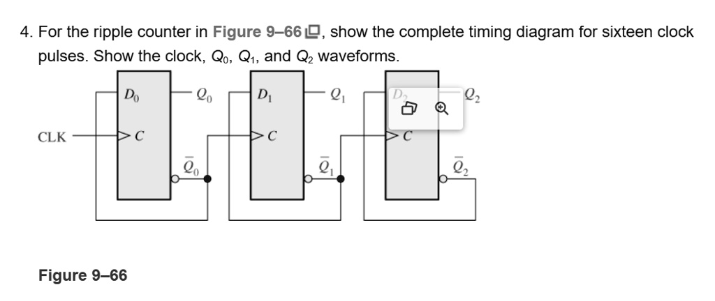 VIDEO solution: 4. For the ripple counter in Figure 9-66, show the ...