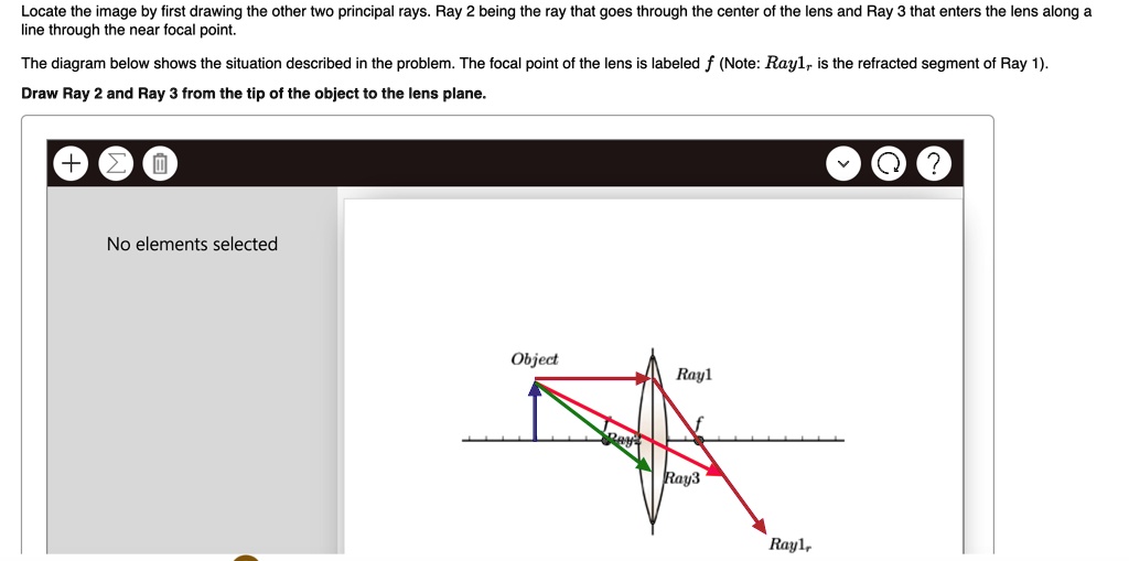 SOLVED: Locate the image by first drawing the other two principal rays ...