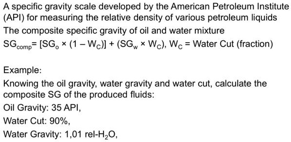 SOLVED: A specific gravity scale developed by the American Petroleum ...